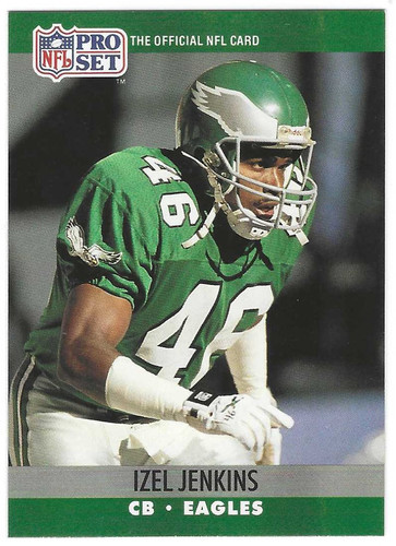 Izel Jenkins Rookie 1990 Pro Set #612 Philadelphia Eagles | mancavecards