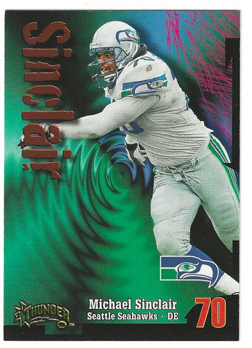 Michael Sinclair 1998 SkyBox Thunder #18 Seattle Seahawks | mancavecards