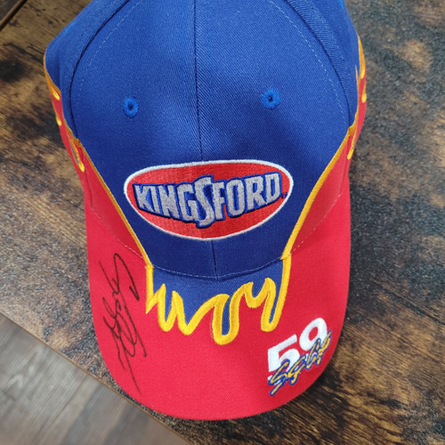 Stacy Compton Signed Kingsford Nascar Hat JSA Authenticated | mancavecards Stacy Compton Signed Kingsford Nascar Hat JSA Authenticated | mancavecards