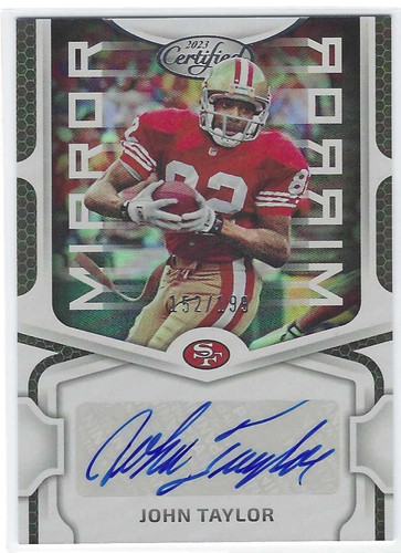 John Taylor 2023 Certified Mirror Signatures #MS77 San Francisco 49ers ...