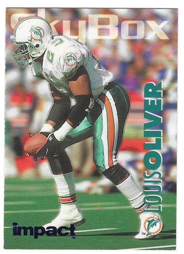 Louis Oliver 1993 Skybox Impact Colors #175 Miami Dolphins | mancavecards