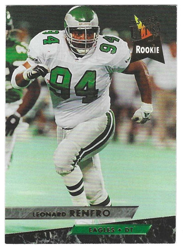 Leonard Renfro Rookie 1993 Ultra #363 Philadelphia Eagles | mancavecards
