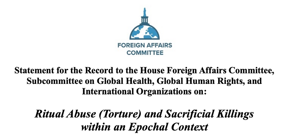 Ritual Abuse (Torture) and Sacrificial Killings within an Epochal Context
