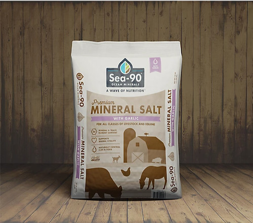 Sea-90 Premium Mineral Salt with Garlic | J N' J Cattle Co.
