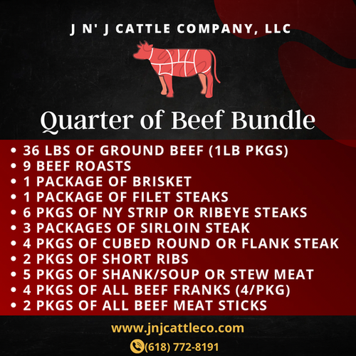 Quarter of Beef Bundle | J N' J Cattle Co.