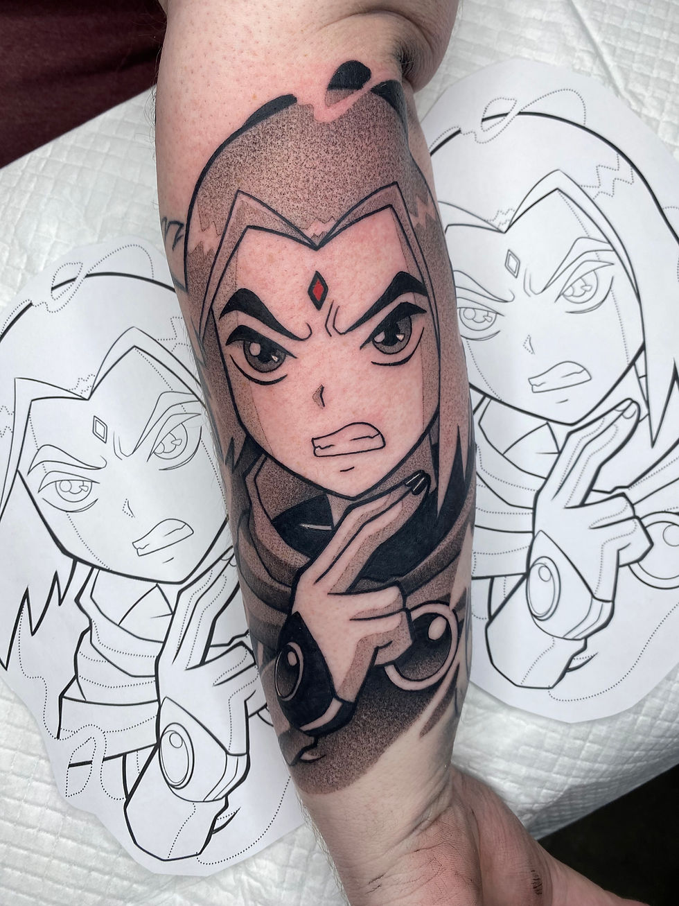 Teen Titans Raven | Mimik Tattoos