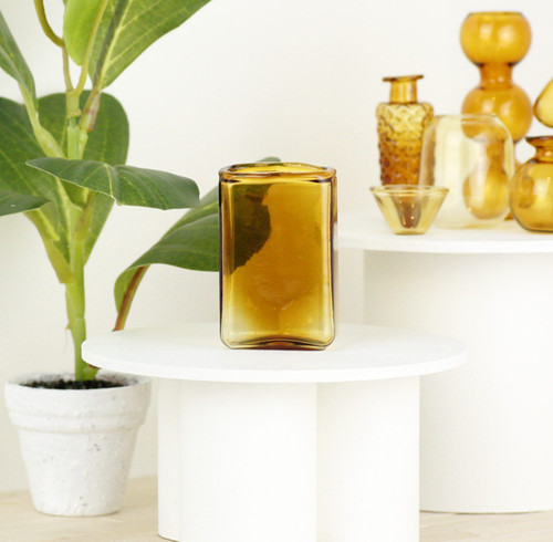 Amber Aditya Glass Vase | Miniature Living