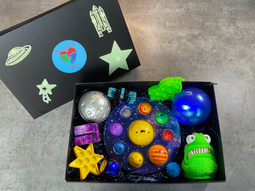 Space Themed Sensory Box | alissensoryboxes