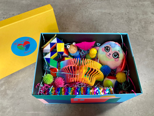 Rainbow Themed Medium Sensory Box | alissensoryboxes