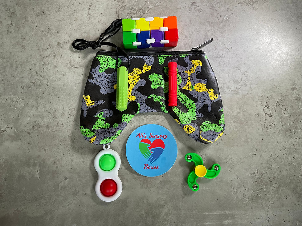 Game Controller Sensory Pencil Case | alissensoryboxes