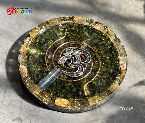 Om Symbol Crystal Coaster | OM Orgonite
