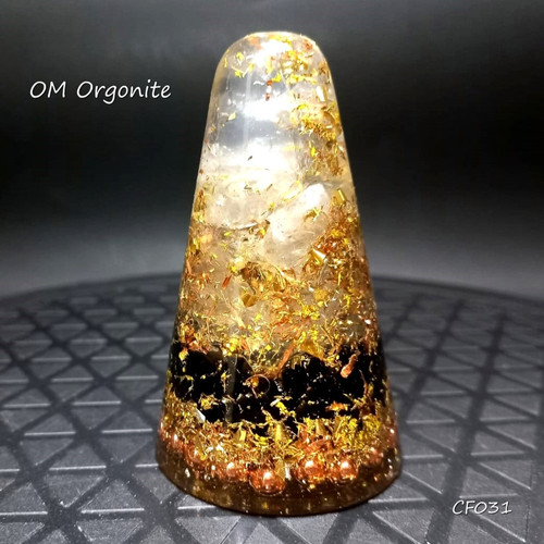 Orgone Energy Cone for Protection and Chakra Cleansing | OM Orgonite