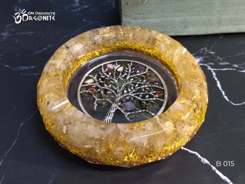 Tree of Life Container for Crystal and Herb | OM Orgonite