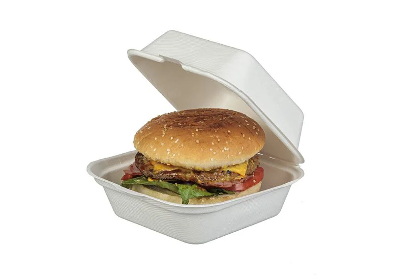 Sugarcane Eco-Friendly Burger Box (150x150) (500) | Marshall Wilson