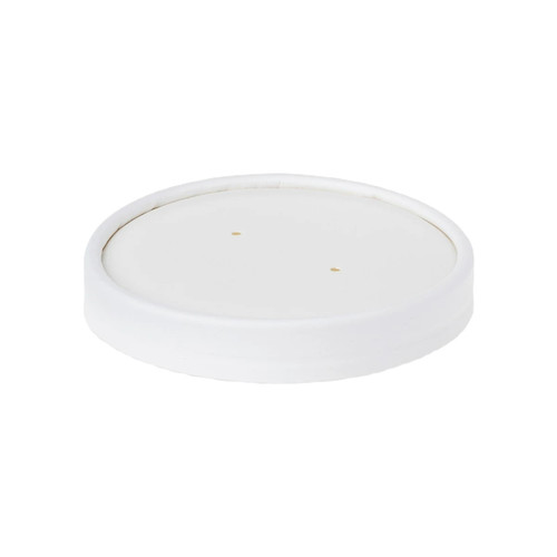 White Paper Board Lid For 8-12oz White Food Pot (x500) | Marshall Wilson