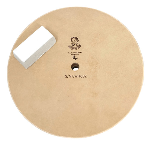 8" (1" Width) Leather Strop Honing Wheel - Fits 1/2" Arbor Bench ...