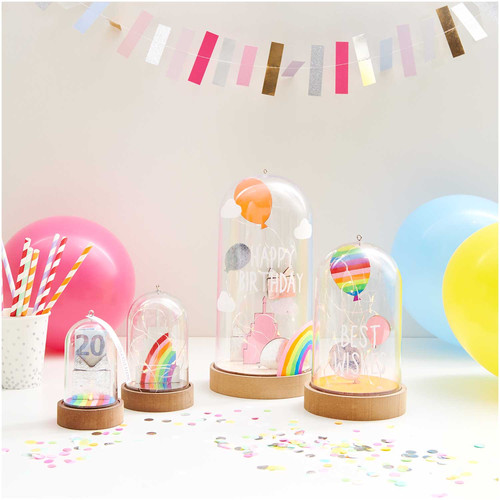 Houten decoratieset "Birthday" | Little fox party box