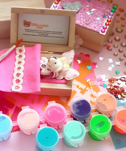 Kinderfeestje Pocket bear | Little fox party box