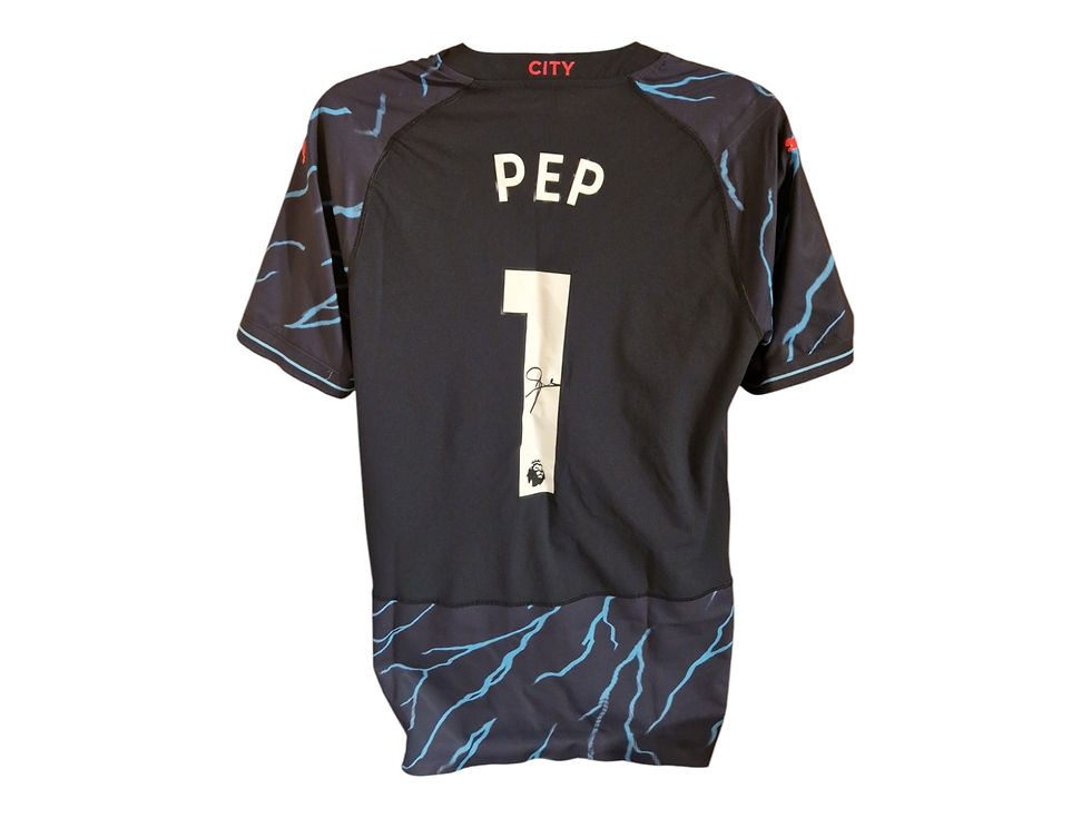 Pep Guardiola Official Manchester City 23/24 Signed Third Football ...