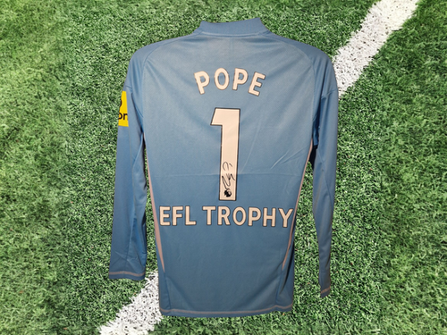 Nick Pope Signed Newcastle United 2024-25 Official EFL Trophy Football ...