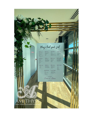 Seating Chart – A1 size | Amethyst Wedding
