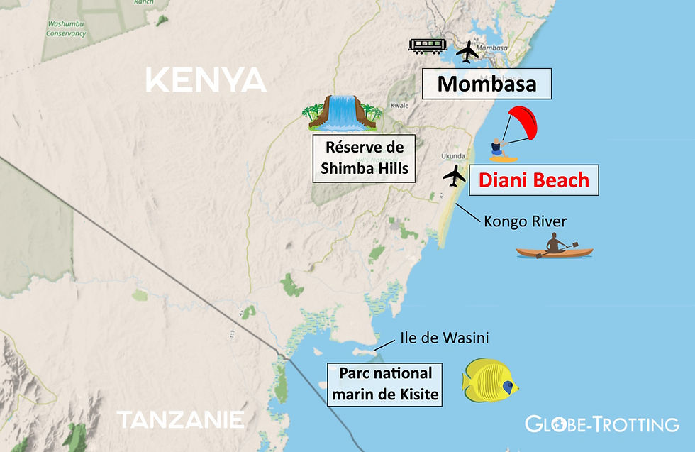 Diani Beach au Kenya