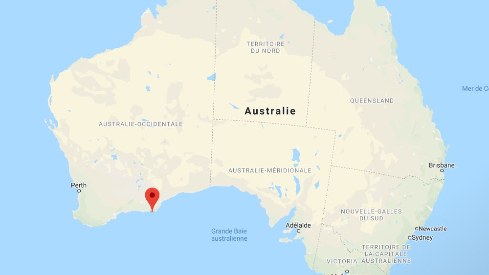 Le Lac Hillier (Le Lac Rose) de Middle Island en Australie