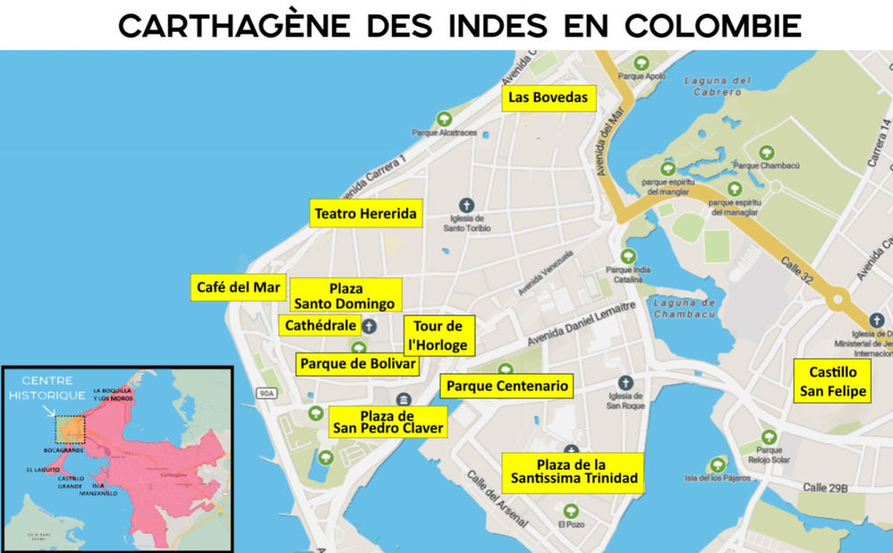 Carthagène en Colombie