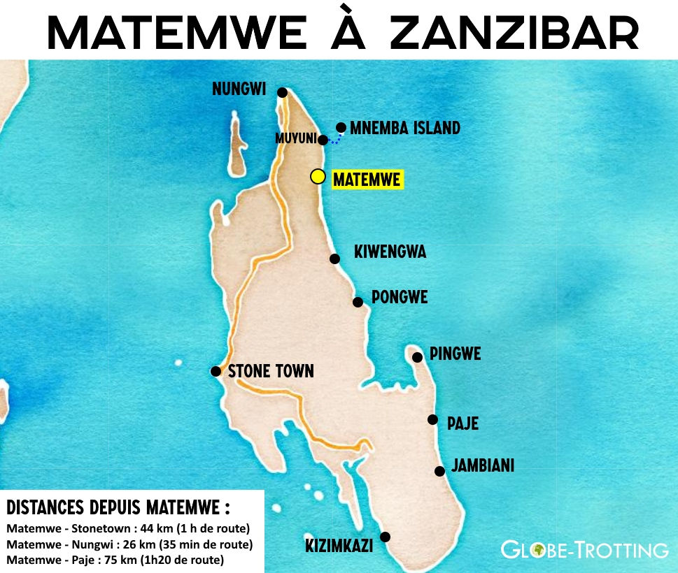 Matemwe à Zanzibar