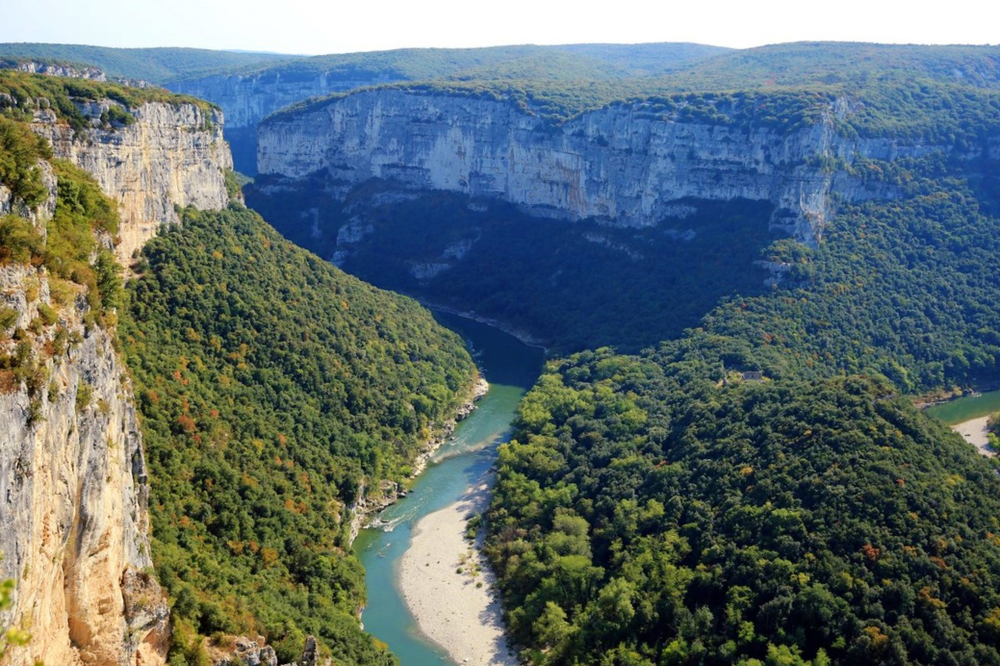Les gorges de l'Ardèche en France