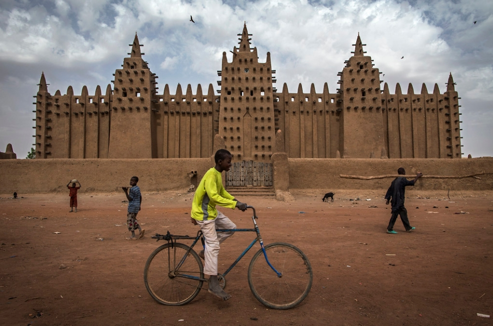 La Grande mosquée de Djenné au Mali