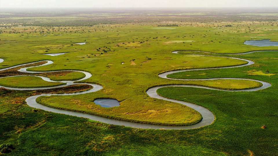 Le delta de l'Okavango au Botswana