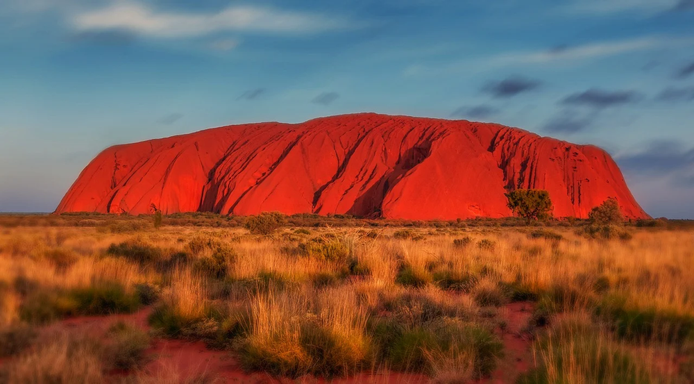 Uluru, la Montagne Rouge en Australie