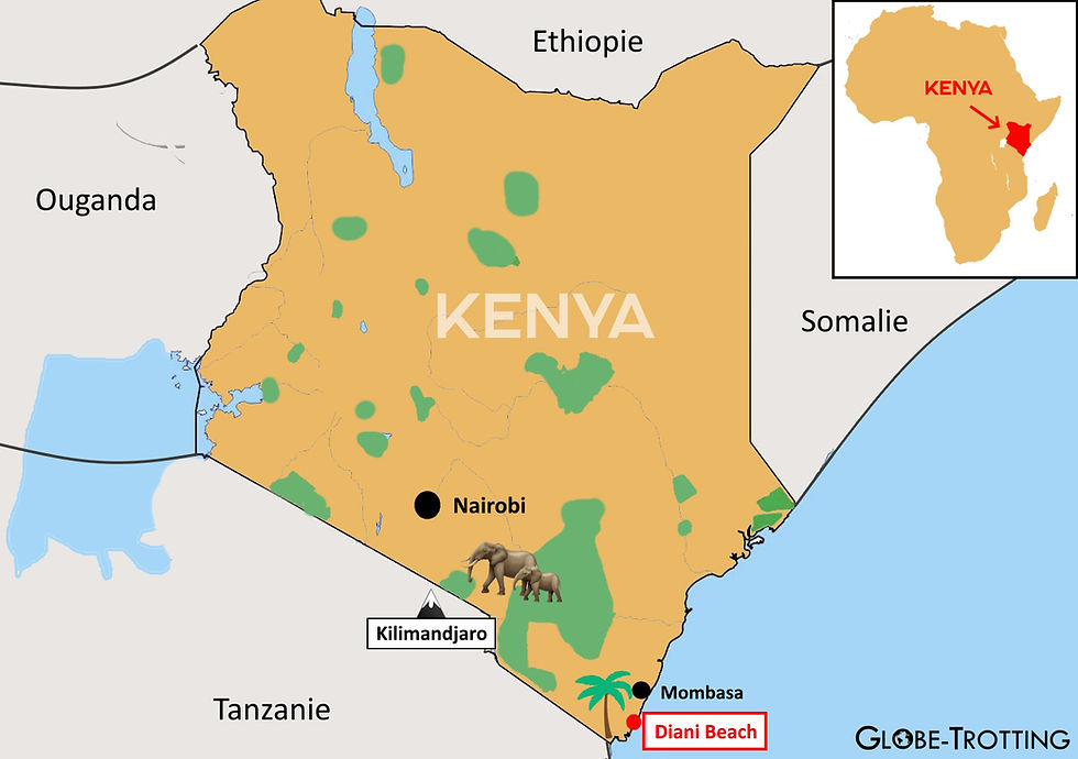 Diani Beach au Kenya