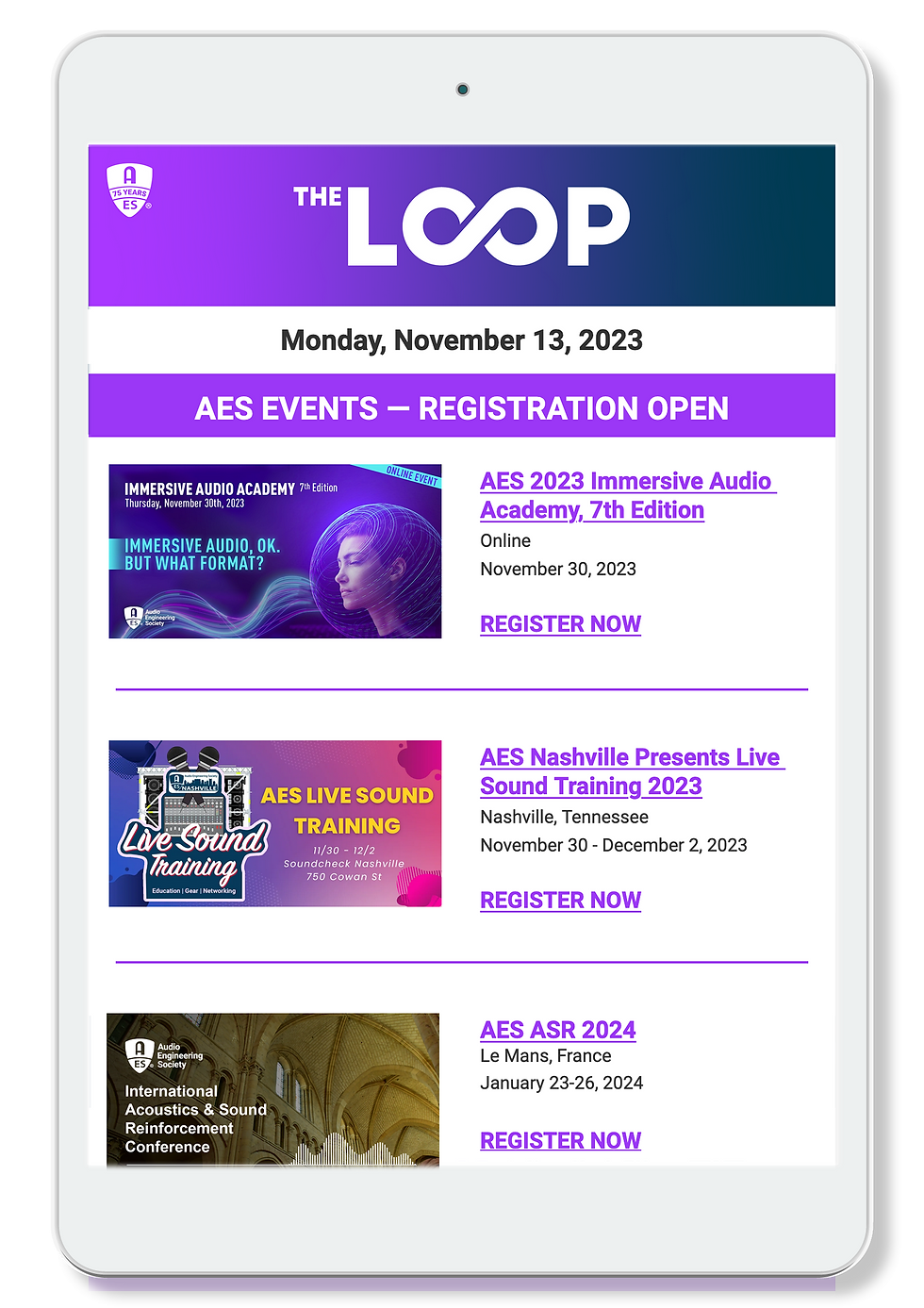 AES The Loop | AES Media Kit