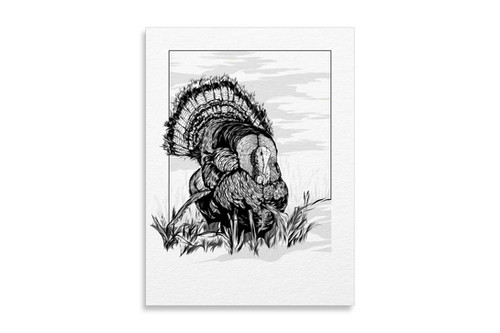 Full Strut TURKEY PRINT | McDermott Studios