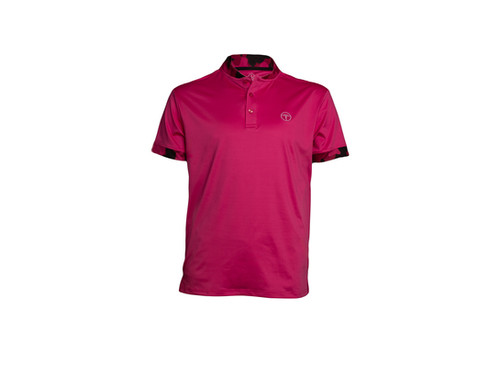 Men's Pink Collarless Polo Golf | Innovator | OTT
