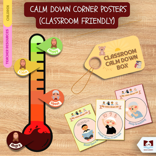 Calm down corner posters (classroom friendly). | Muslim Classmate