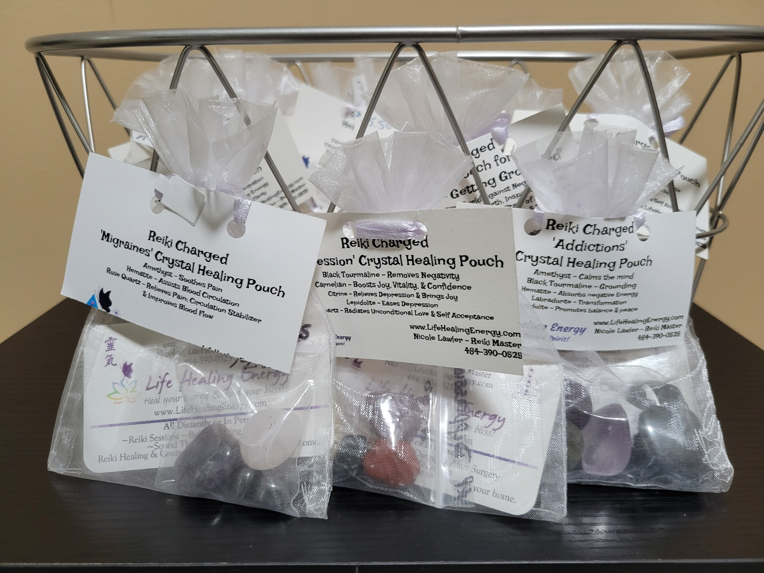 Reiki Infused Crystal Healing Pouches | Life Healing Energyhttps://www ...