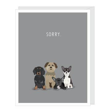 Sorry Dogs Pet Sympathy Card | Emporium@C