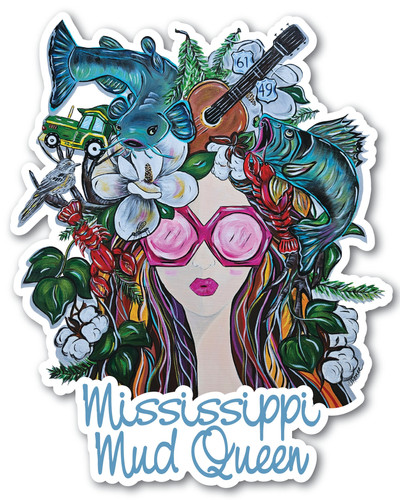 Mississippi Mud Queen Sticker | Emporium@C