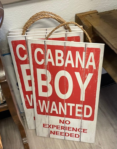 Cabana Boy Wanted Sign | Emporium@C