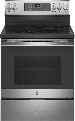 GE Freestanding Electric Range w/ Convection & Air Fry JB735SPSS ...