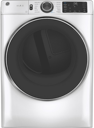 GE 7.8 cu. ft. Smart Electric Dryer with Steam and Sanitize GFD65ESSVWW ...