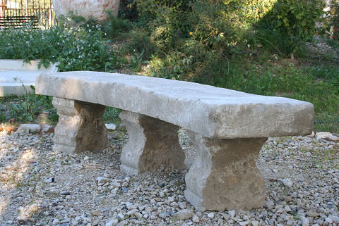 LIMESTONE BENCH MAS 180 CURVED | Charme Dantan