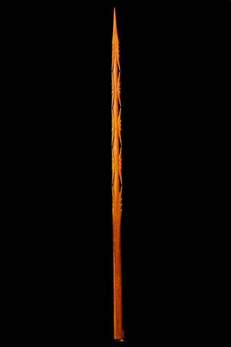 VINTAGE SAMOAN SPEAR WITH DOUBLE-POINTED BARBS | Havaikiart