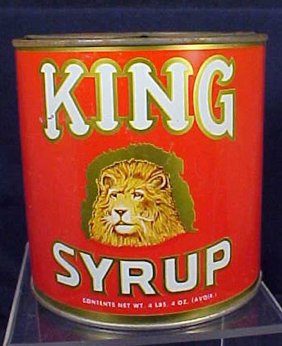 Vintage King Syrup Tin with Lid 4 Lbs Lion Mangels Herold Baltimore ...