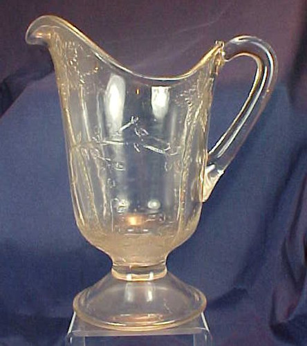 Findlay Glass Dog Chasing Rabbit in Hole Pitcher | Walnut Manor Antique