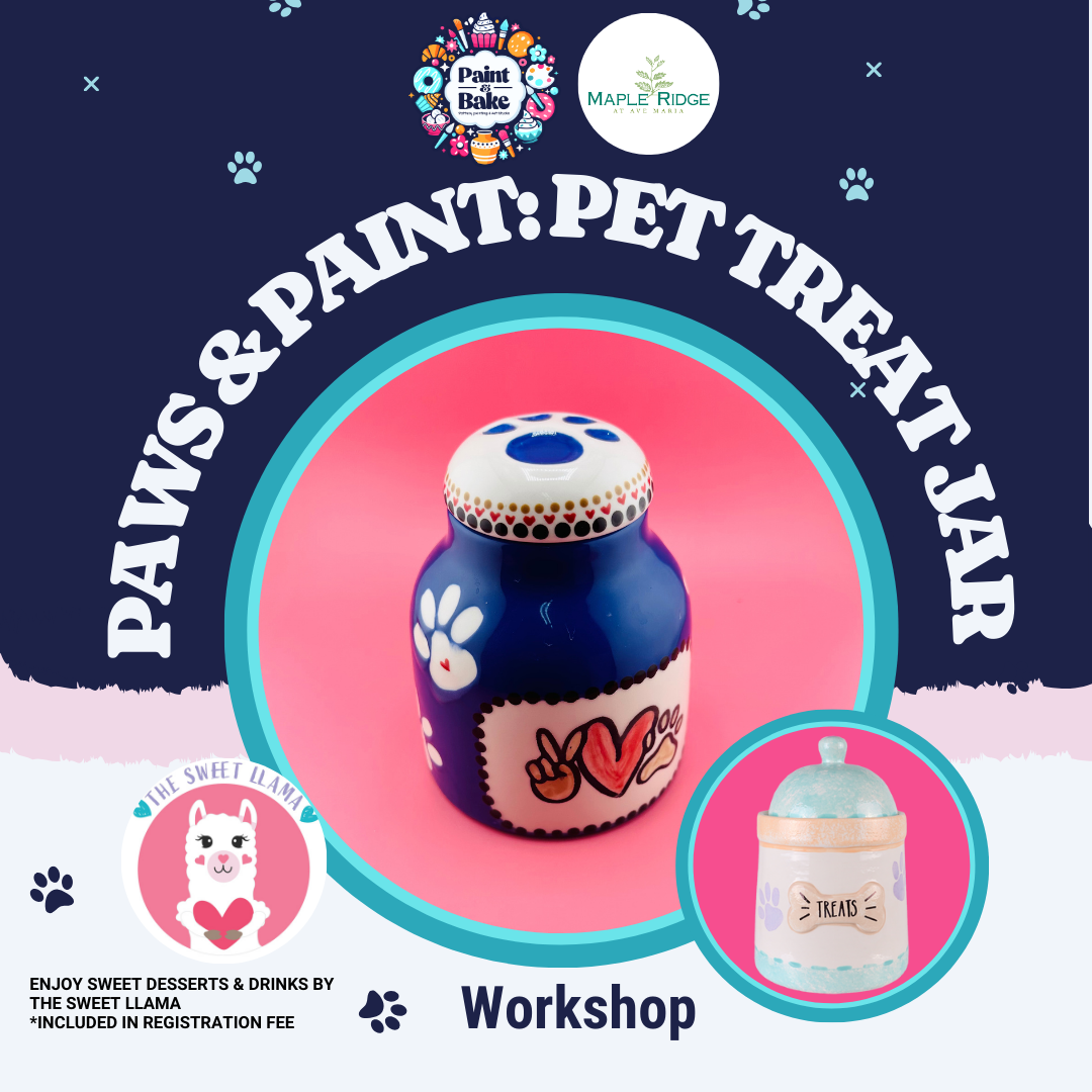 Paws & Paint: Pet Treat Jar Workshop | Paint & Bake Pottery