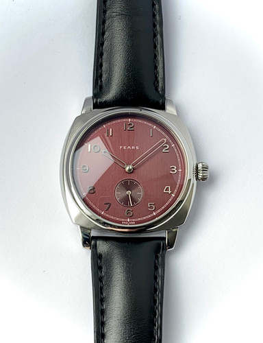 2021 Fears Brunswick 38 Custom Blood Red dial 1 of 2 box & paperwork ...